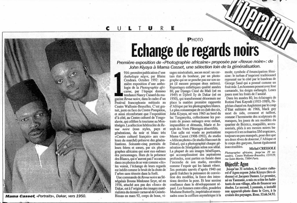 Libération – Oct 1992 | Revue Noire